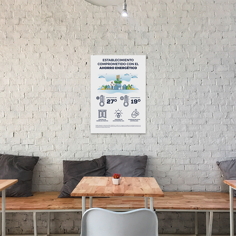 Carteles ahorro energético en Forex PVC
