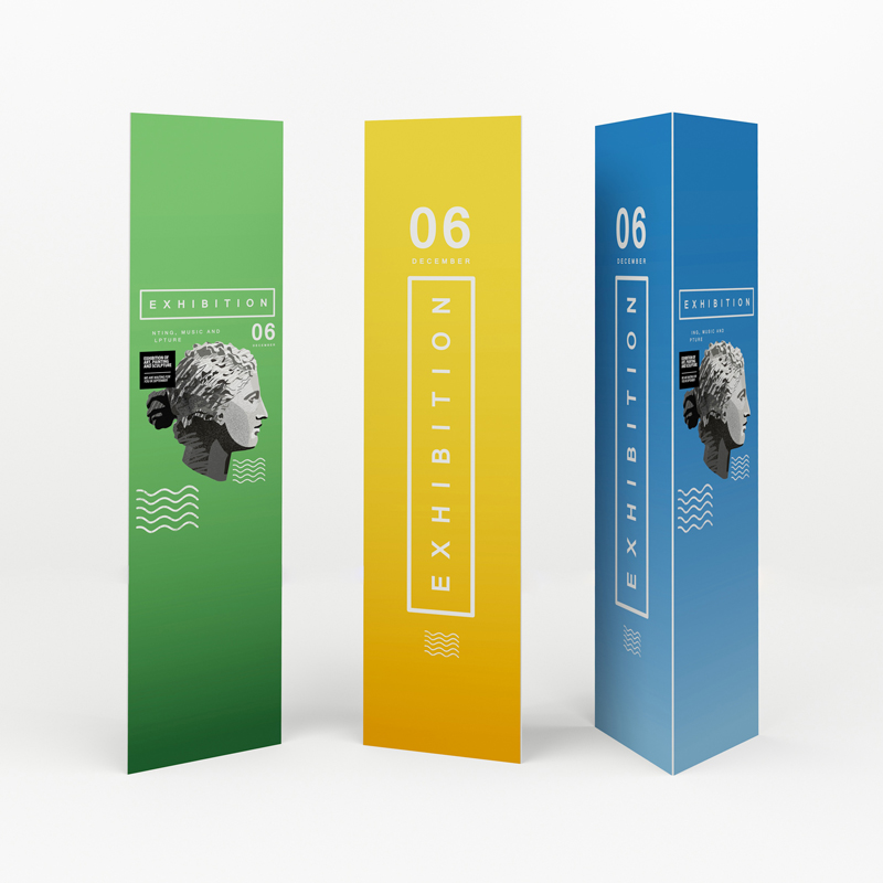 Tótem publicitario triangular 100% personalizable